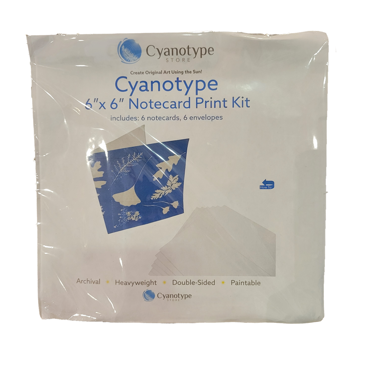 Cyanotype // 6"x6" Notecard Print Kit — OPEN EDITIONS