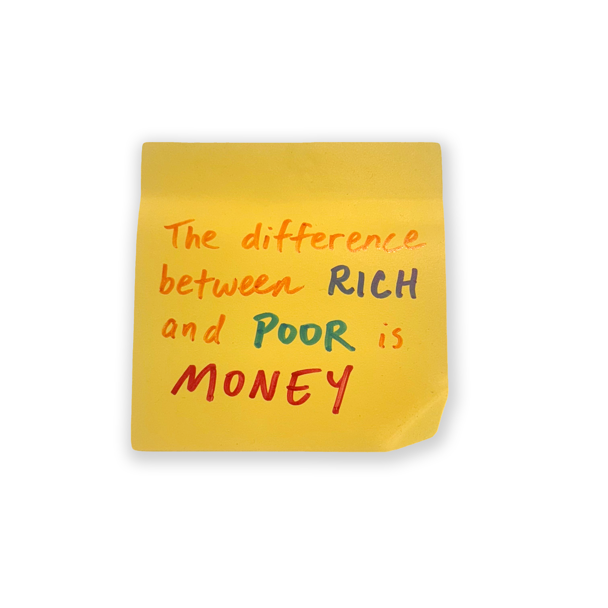 STUART LANTRY / Post-It Notes: "Rich and Poor" — OPEN EDITIONS
