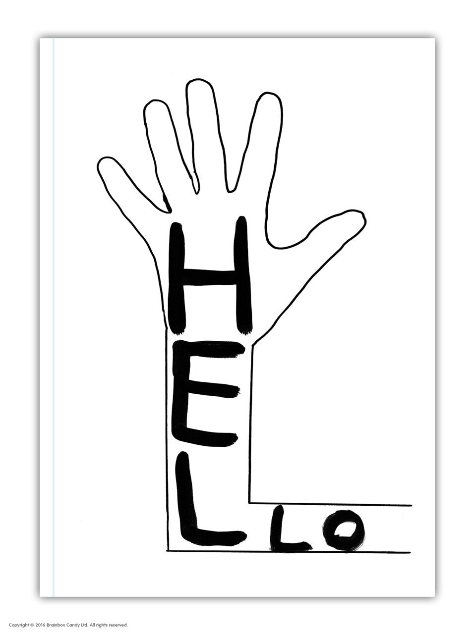 David Shrigley // A6 Notebook Hello — OPEN EDITIONS