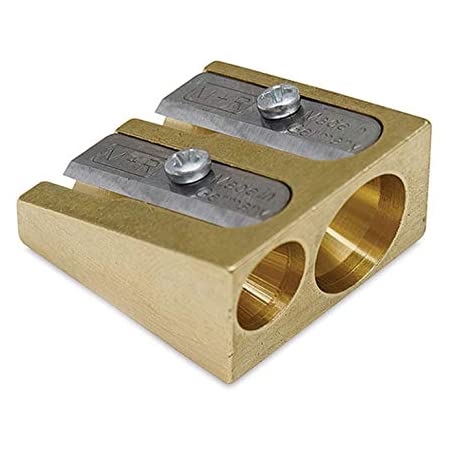 M+R Brass Wedge Sharpener — OPEN EDITIONS